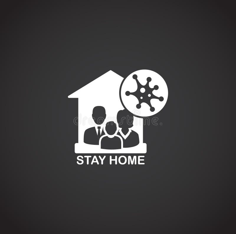 Self Isolation Related Icon On Background For Graphic And Web Design ...