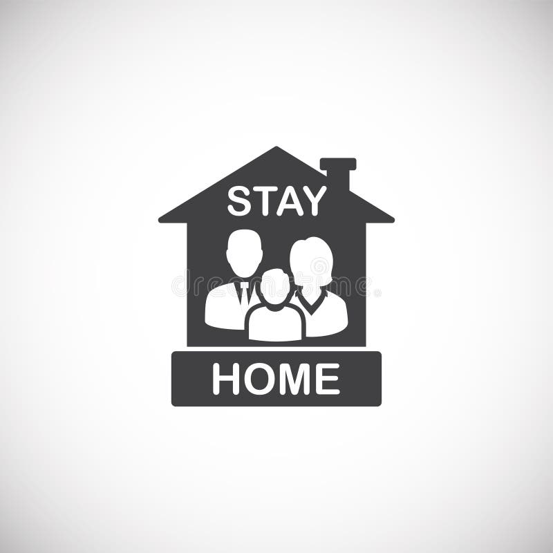 Self Isolation Related Icon on Background for Graphic and Web Design ...