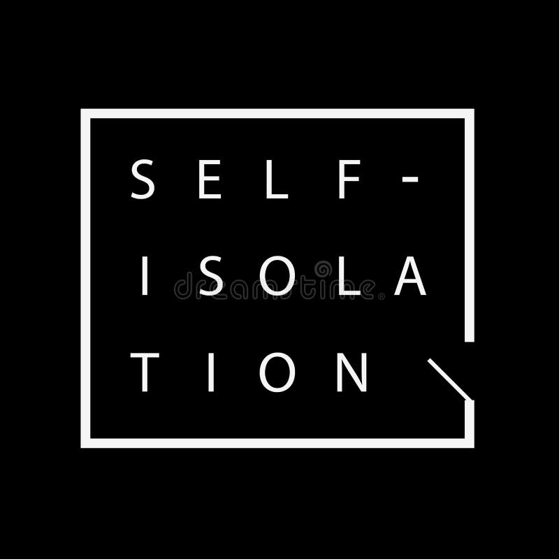 Self-isolation. Vector Illustration on the Theme: Self-isolation ...