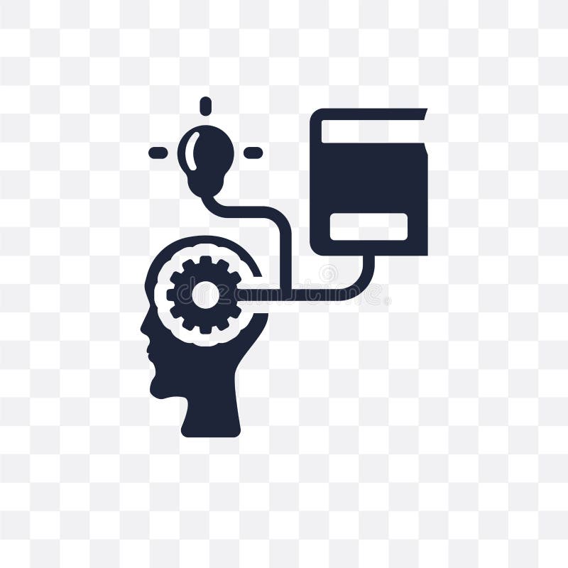 Self-learning Transparent Icon. Self-learning Symbol Design from Stock ...
