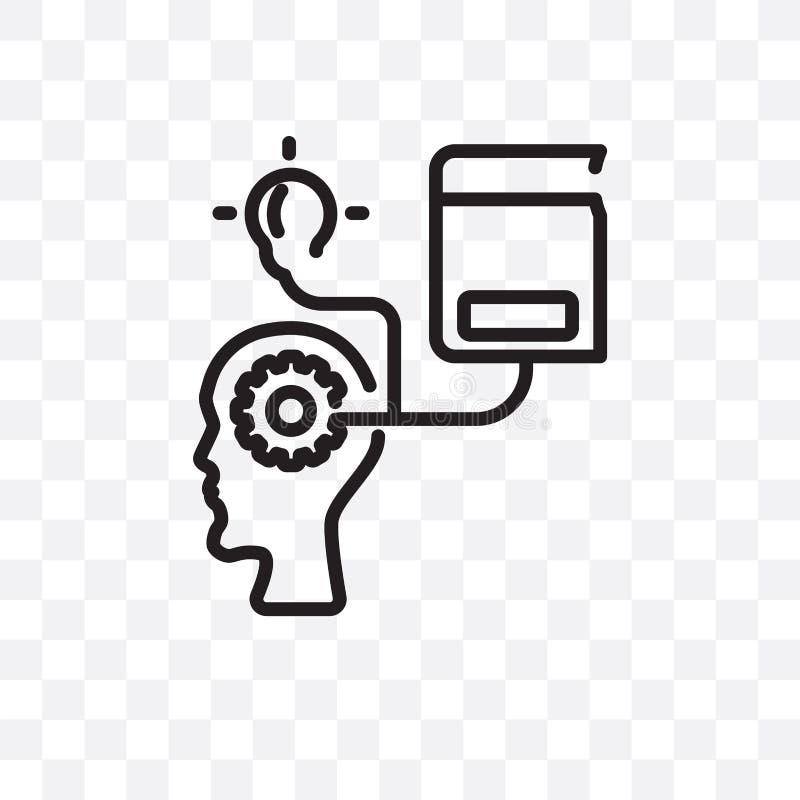 Self-learning Transparent Icon. Self-learning Symbol Design from Stock ...