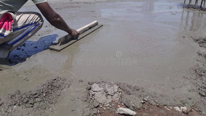 Self-leveling Floor. Creating a Self-leveling Floor Stock Footage ...