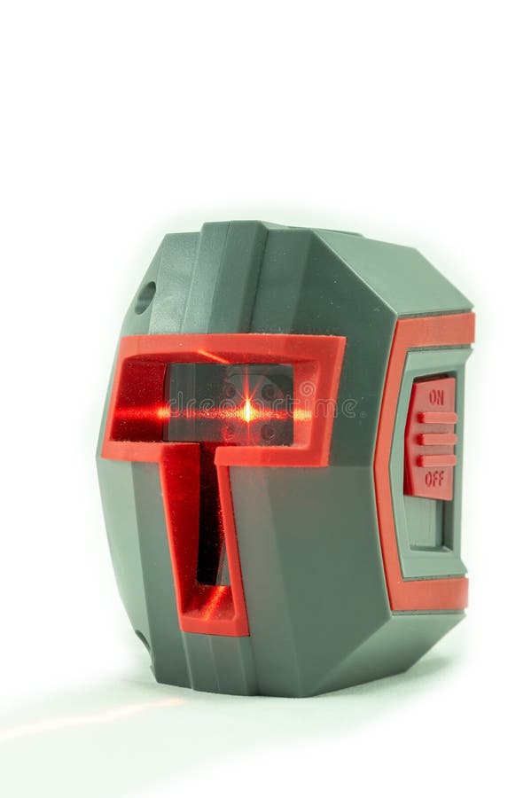 Self Leveling Cross Hair Laser Stock Photo - Image of ruler, object ...