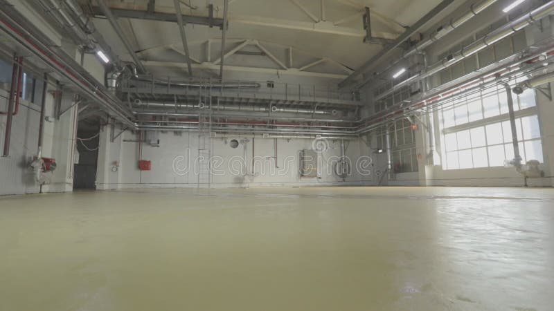 Self-leveling Floors. Construction Site Working on the Floors. the ...