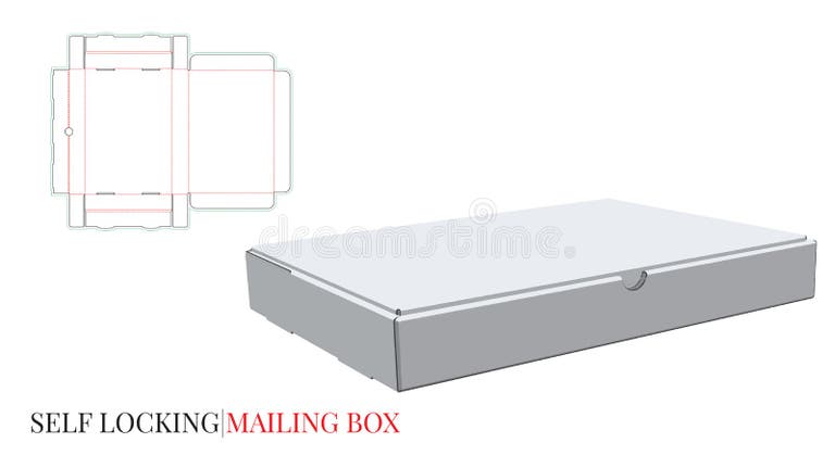 Delivery Box Template, Vector with Die Cut / Laser Cut Layers. Self ...