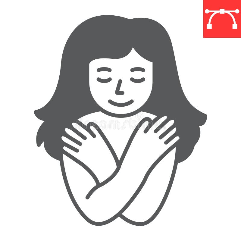 Self love glyph icon stock vector. Illustration of stroke - 292706385