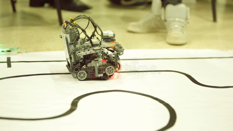 Self-made Robot from Lego Blocks Stock Video - Video of engine ...