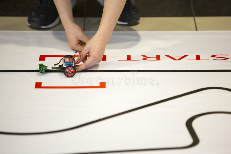 Self-made Robot by Student Start Editorial Photography - Image of ...