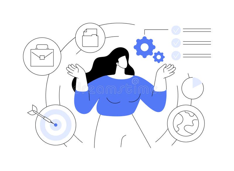 Self Management Abstract Concept Vector Illustration. Stock Vector ...