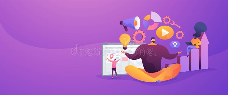 Self Management Concept Vector Illustration Stock Vector - Illustration ...