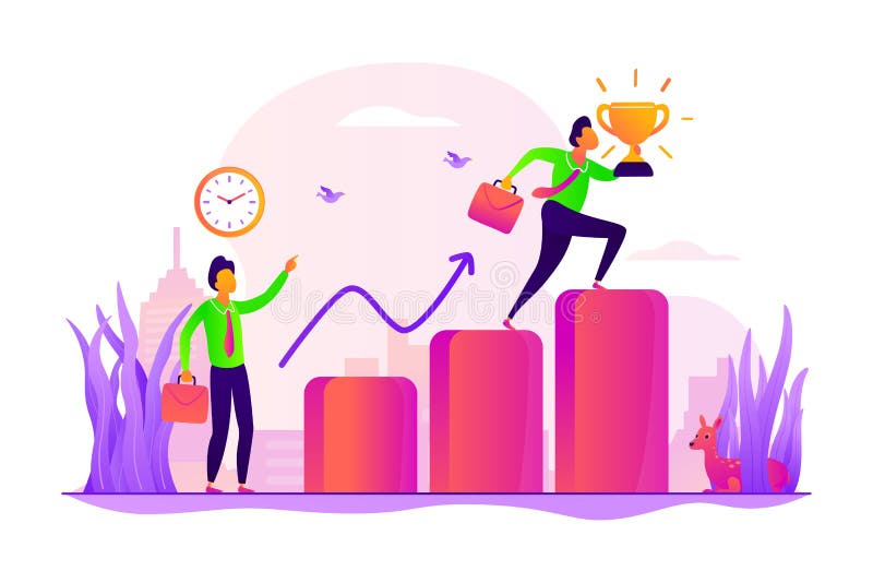 Self Management Concept Vector Illustration Stock Vector - Illustration ...