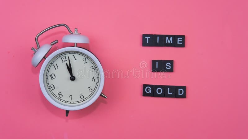 A Self Motivation Quote Regarding Time Stock Image - Image of message ...
