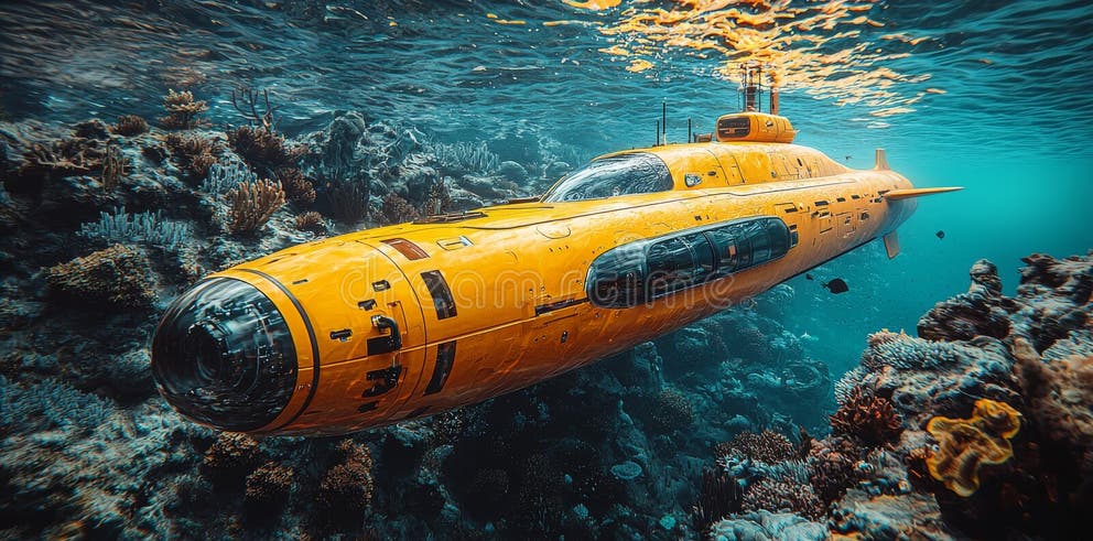 A Self-navigating Underwater Drone is Investigating the Depths of the ...