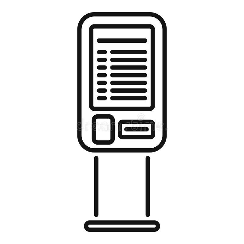 Self Ordering Kiosk Showing Digital Menu for Fast Food Restaurant Stock ...