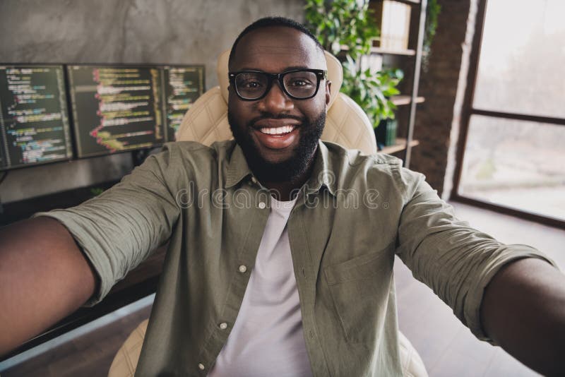 Self-portrait of Attractive Cheerful Experienced Guy Expert Developing ...