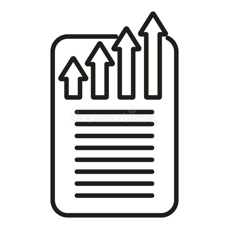 Self Power Realization Doc Icon Outline Vector. Business Vision Stock ...