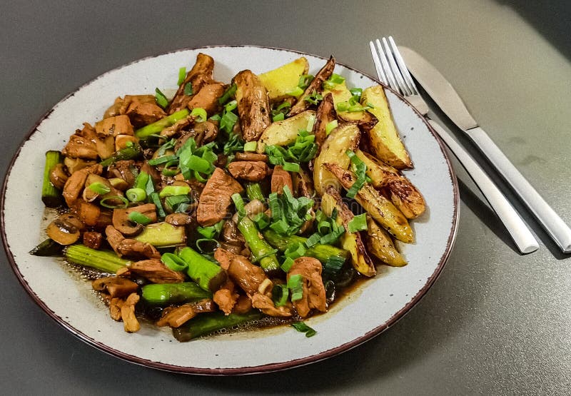 Self-prepared Simple and Delicious Food Stock Image - Image of food ...