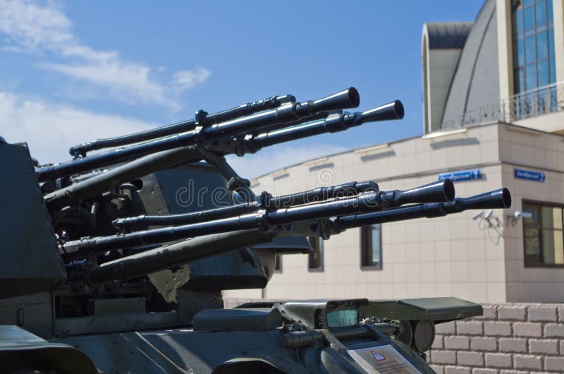 Self-propelled Anti-aircraft Weapon. Stock Photo - Image of weapon ...