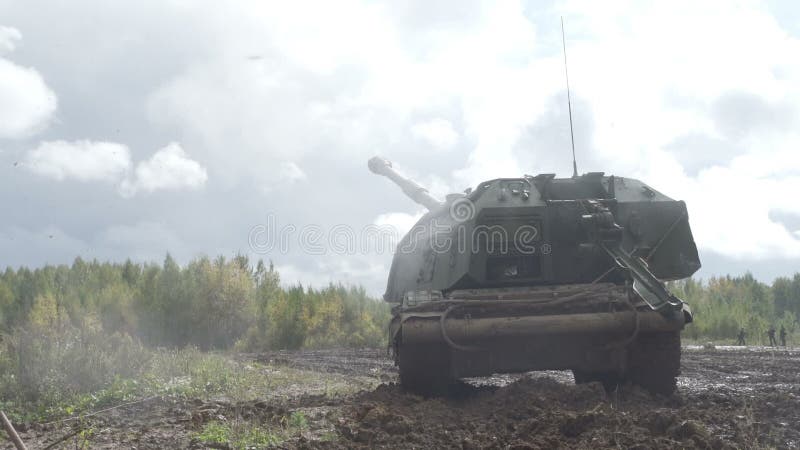 Artillery Shell, Rocket Hit, Scorched House Stock Video - Video of ...