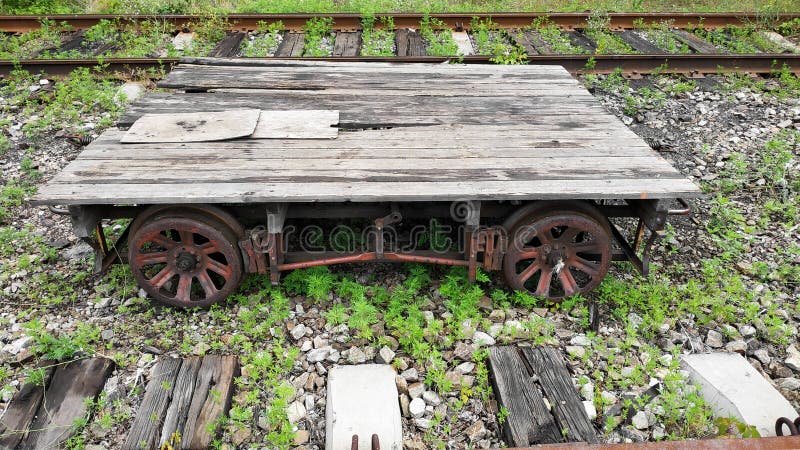 Self-propelled Manual Rail Car Stock Photo - Image of engine, lorry ...