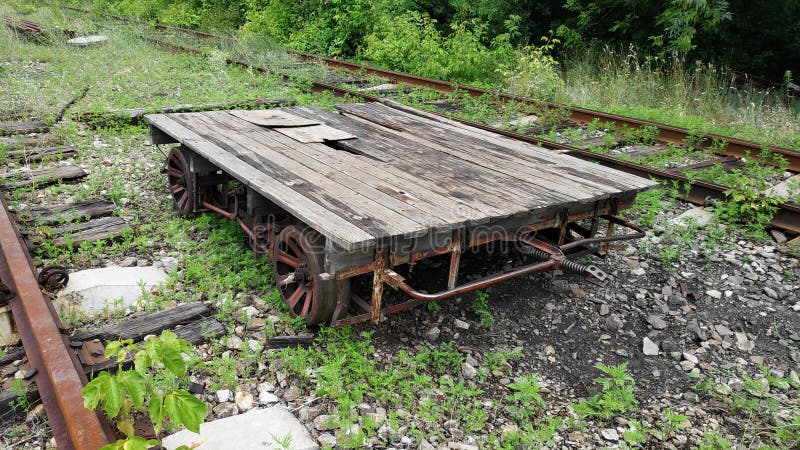 Self-propelled Manual Rail Car Stock Image - Image of pedal, single ...