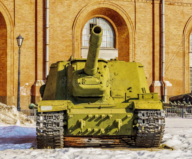 Soviet 152 Mm Self- Propelled Artillery ISU 152 Editorial Stock Image ...