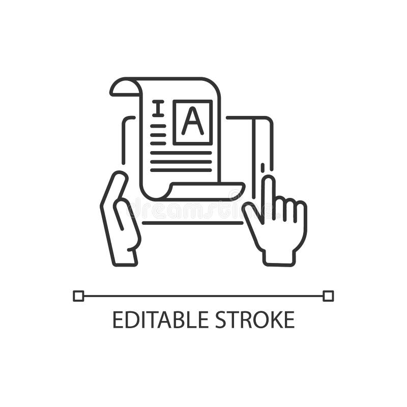 Publishing Linear Icons, Signs, Symbols Vector Line Illustration Set ...