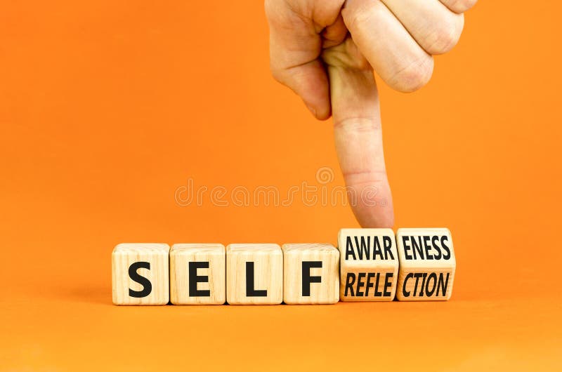 Self Reflection Awareness Symbol. Concept Words Self Reflection and ...