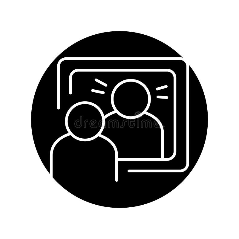 Self Reflection Color Line Icon. Human Behavior Stock Vector ...