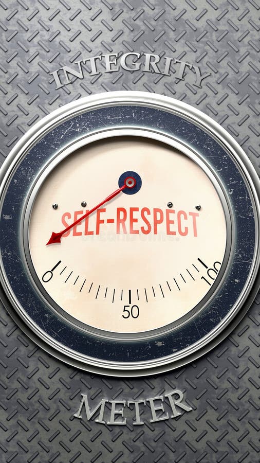 Self-Respect and Integrity that is Hitting a Full Scale, Showing a Very ...