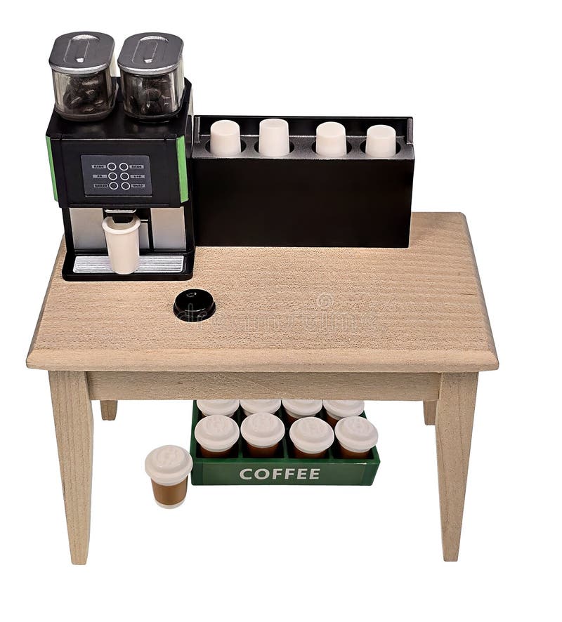 Coffee Service Station stock image. Image of office - 381692307