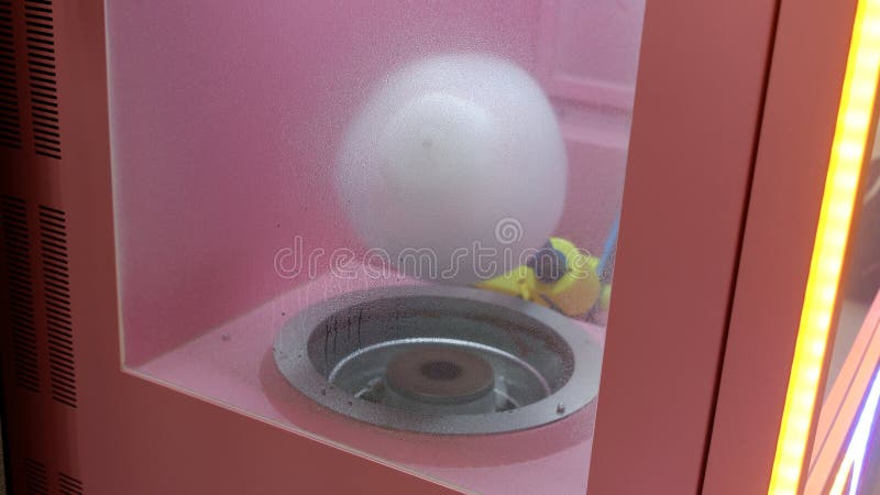 Self Service Automatic Machine for Making Sugar Cotton Candy. Editorial ...