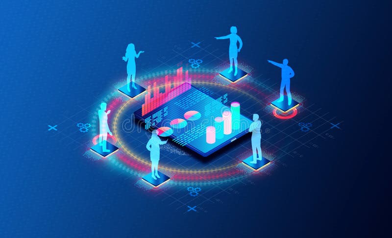 Self-Service Business Intelligence Concept - 3D Illustration Stock ...