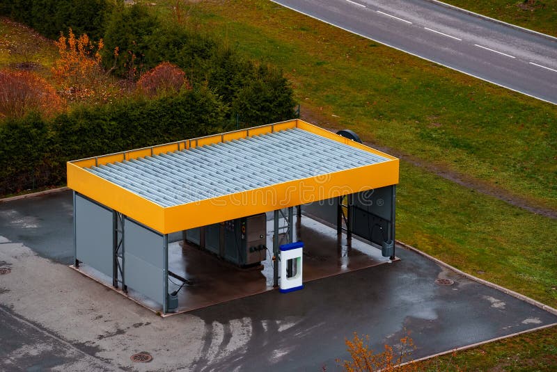 Self-service Car Wash Station. Stock Image - Image of cheap, exterior ...