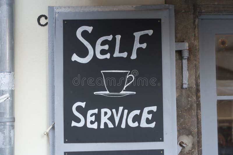 Self-service in a Catering Establishment Stock Image - Image of ...