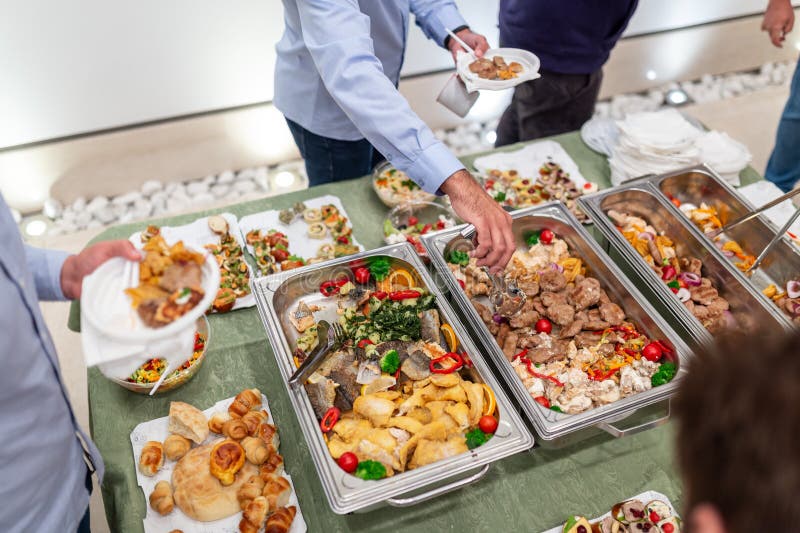 Self Service Food Concept Buffet Meal Catering Stock Photo - Image of ...