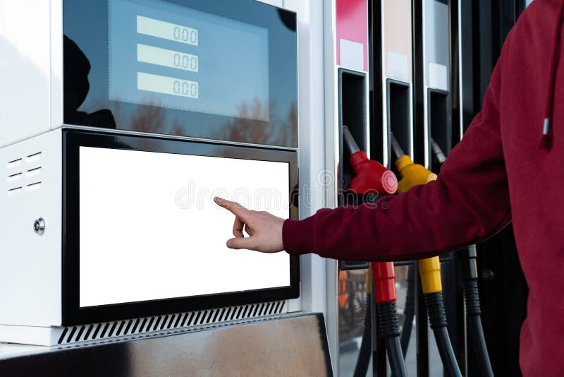 Self-service Filling Station. Stock Photo - Image of self, price: 212657376