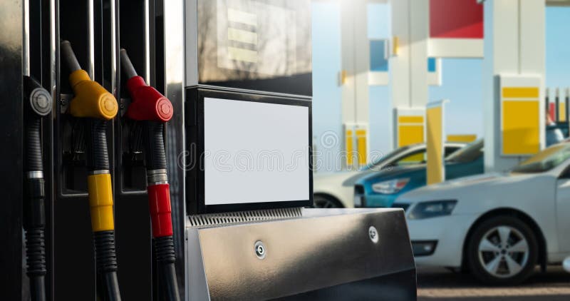Self-service Filling Station with Touchscreen Stock Photo - Image of ...