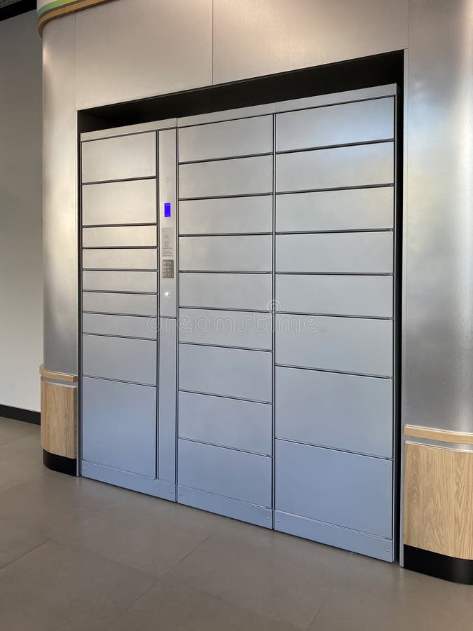 Self-service Parcel Automat. Automatic Terminal that Allows To Receive ...