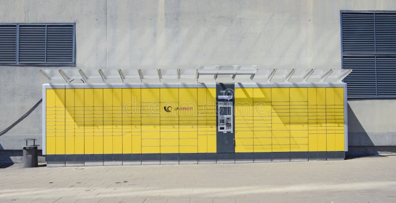 Self Service Post Box Terminal. Parcel Delivery Editorial Photography ...