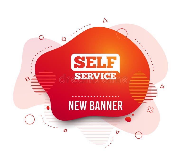 Self Service Sign Icon. Maintenance Symbol. Vector Stock Vector ...