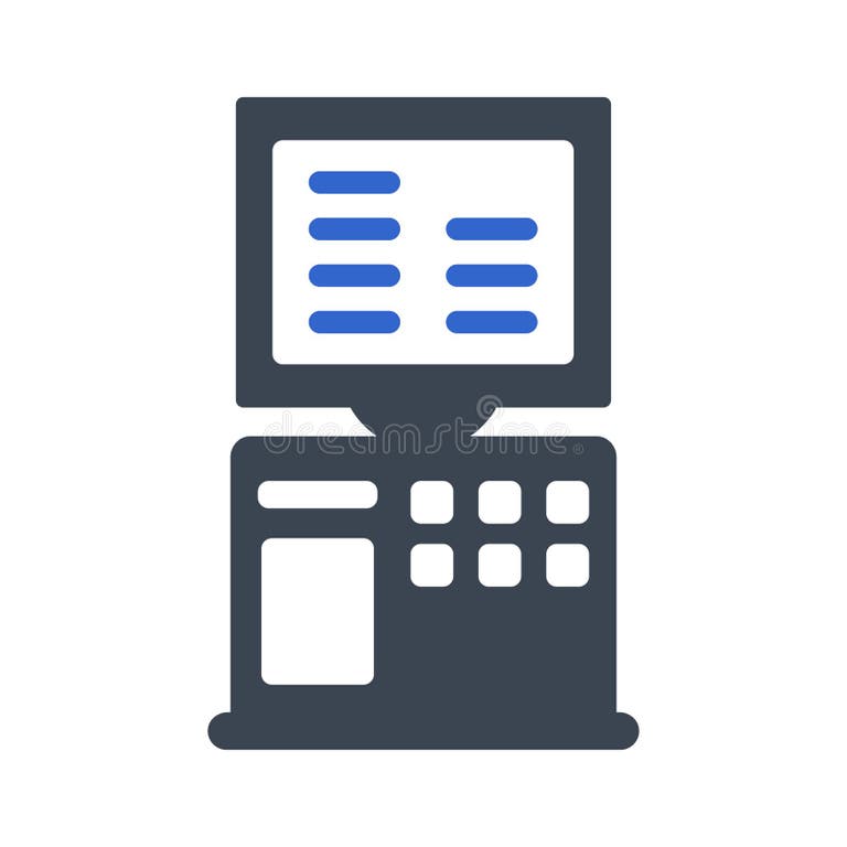 Self Service Terminal Icon Stock Illustrations – 942 Self Service ...
