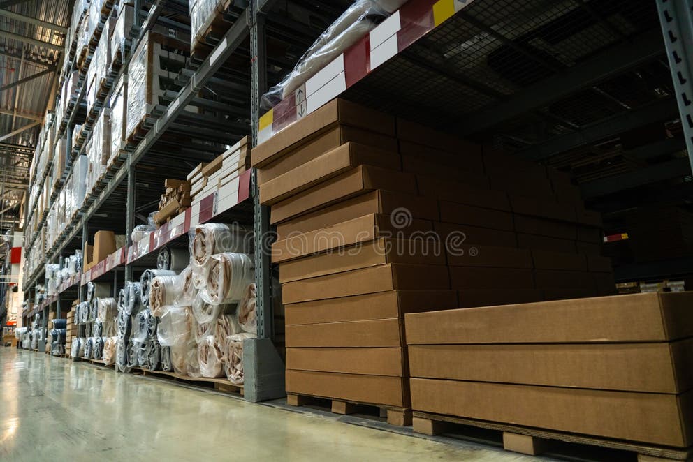 Self service warehouse stock photo. Image of shelves - 194218704