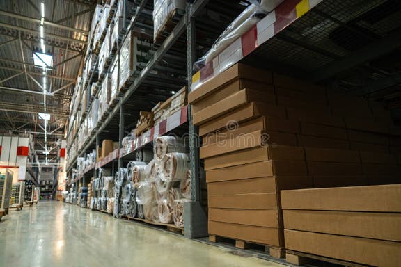Self-service Warehouse in a Hardware Store Stock Photo - Image of ...