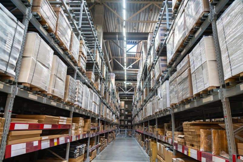 Self-service Warehouse in a Hardware Store Stock Photo - Image of ...