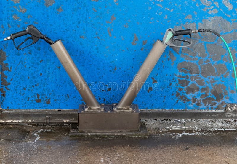 Self Service Washing System with Pressured Water Stock Photo - Image of ...