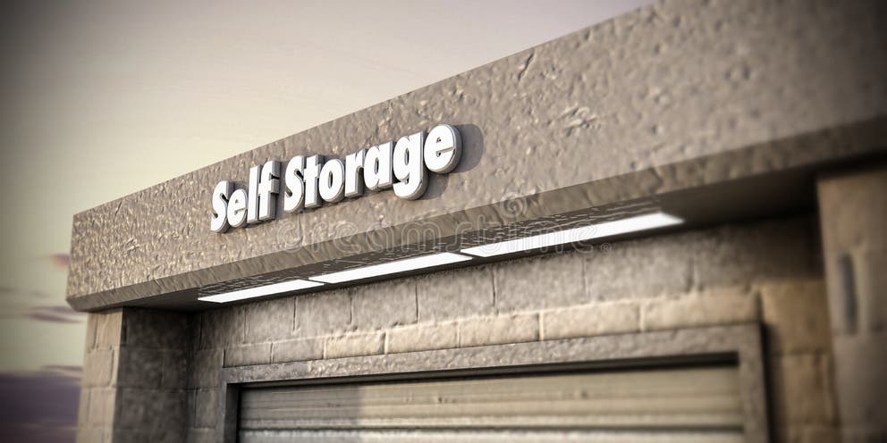 Self storage stock illustration. Illustration of lock - 42052145