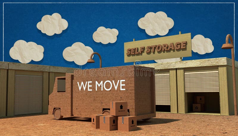 Self storage sign stock illustration. Illustration of mini - 45339932