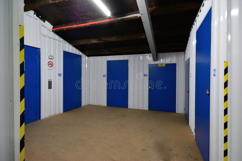 Self Storage Units With Lock Stock Image - Image of connection ...