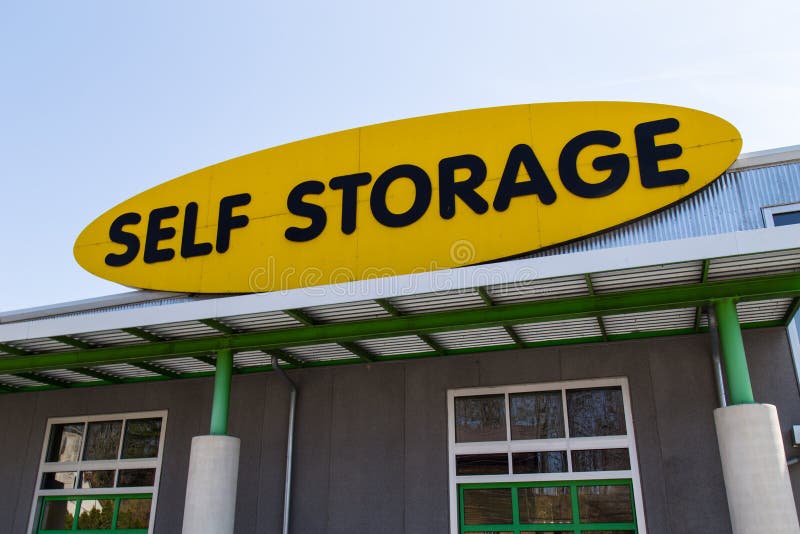 Bank of Self Storage Units stock photo. Image of private - 18614980